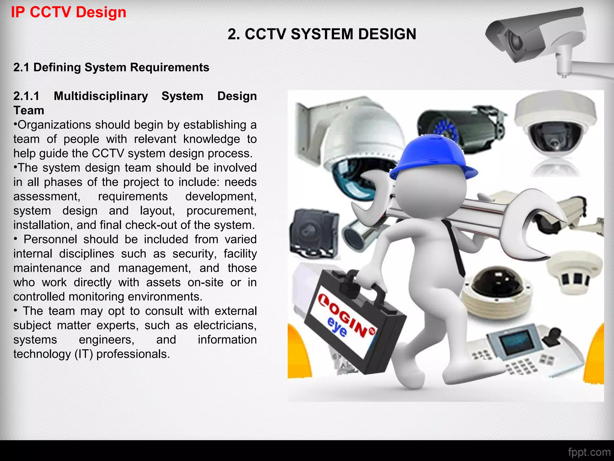 Ip cctv design full course by eng nader elmansi | PPT