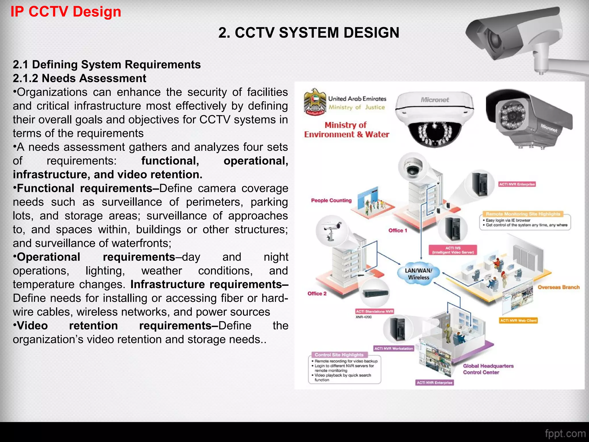 Ip cctv design full course by eng nader elmansi | PPT