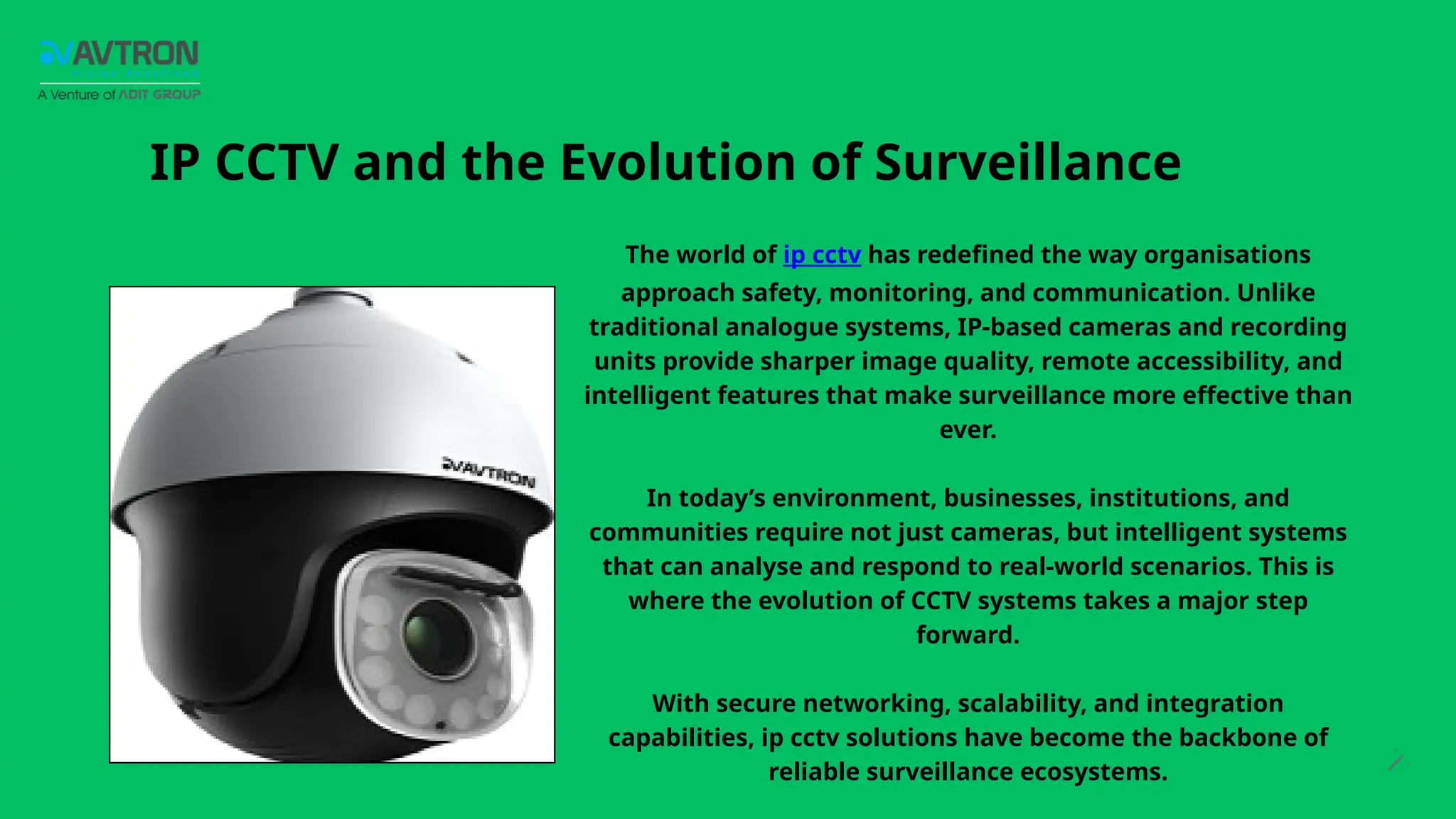IP CCTV and the Evolution of Modern Surveillance | PPTX