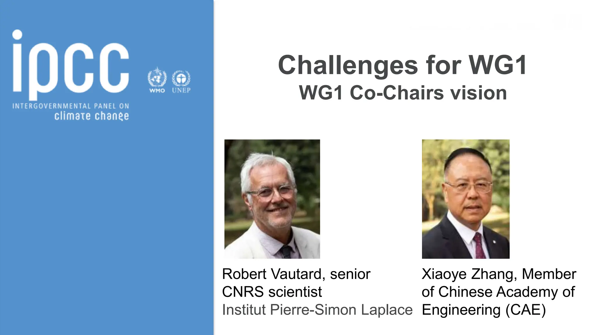 Challenges for WG1 | PPT