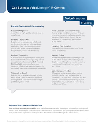 Cox IP Centrex | PDF