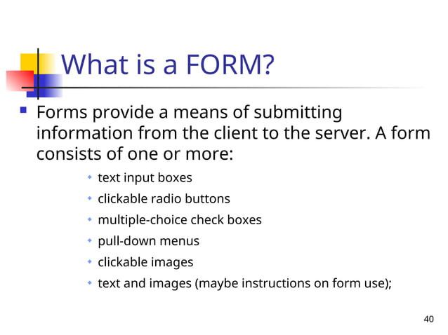 Hyper text markup language with examples | PPT