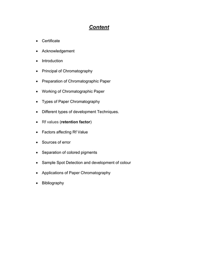 paper chromatography project class 12 | PDF | Chemistry | Science