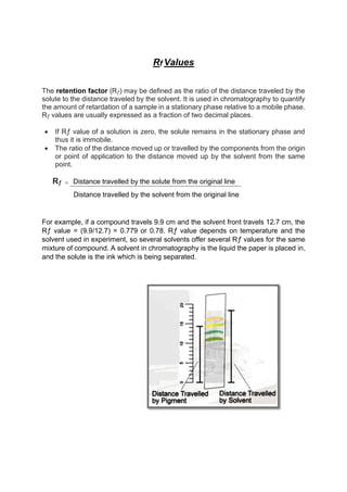 paper chromatography project class 12 | PDF