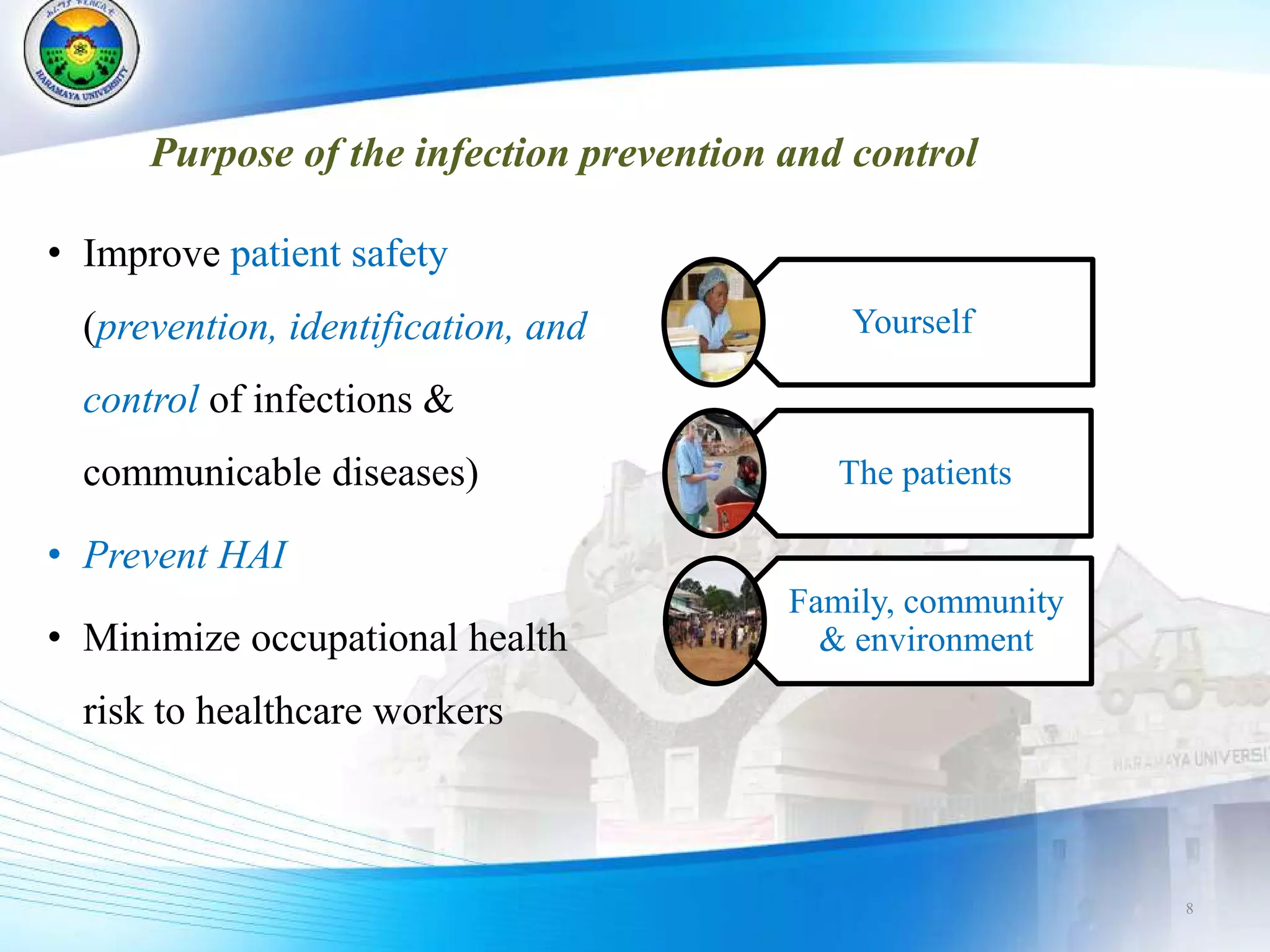 IPC, Infection prevention and Control; By Dechasa Adare Mengistu; ppt | PDF