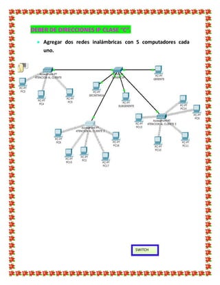 DIRECCIONES IP CLASE C | DOCX