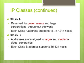 IP classes | PPTX