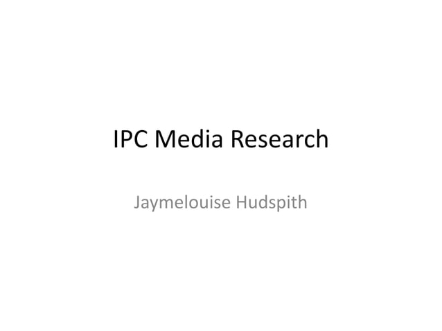 IPC Media | PPTX