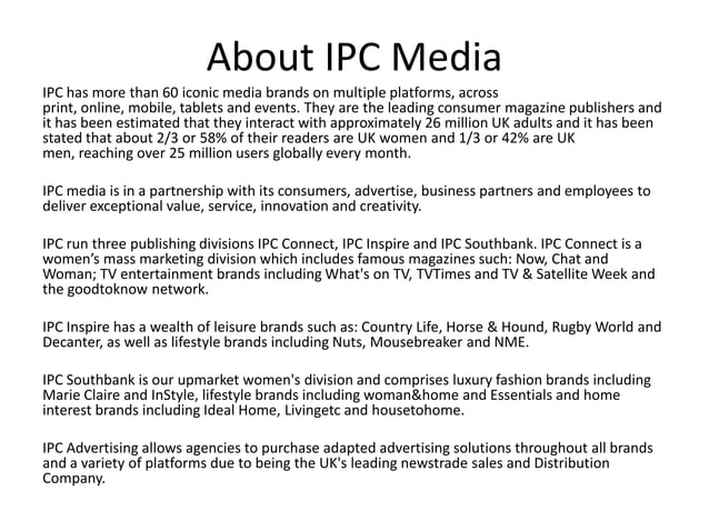 IPC Media | PPTX