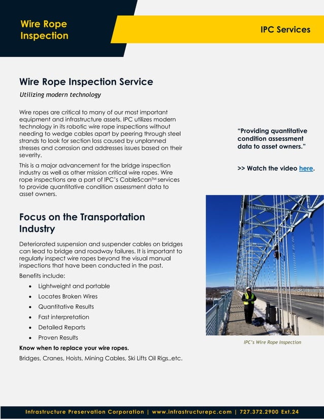 IPC Bridge Inspection and Infrastructure Inspection Services | PDF