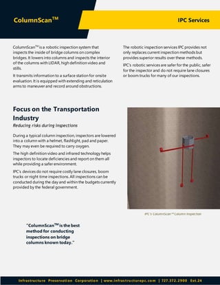 Bridge inspection with non-destructive testing and robotic engineering ...