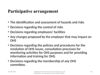 Infection prevention control,and workplace occupational safety | PPTX