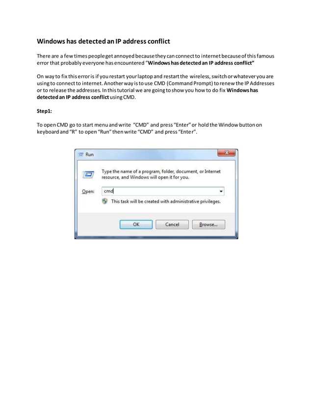 Ip conflict | PDF Ip conflict | PDF