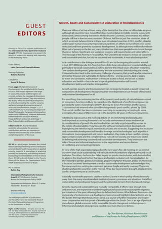 Dimensions of Inclusive Development: Growth, Gender, Poverty and the ...