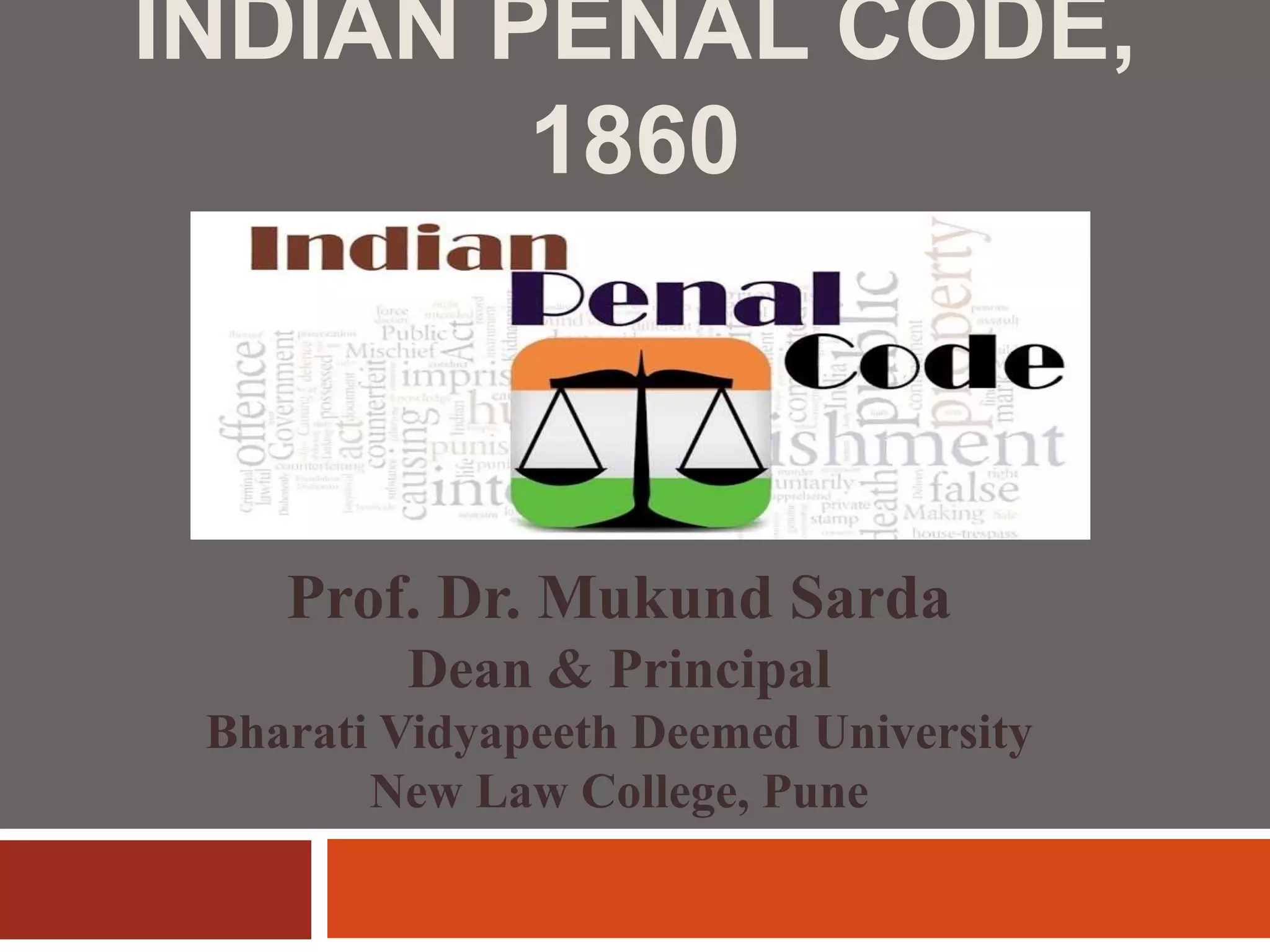 INDIAN PENAL CODE | PPTX