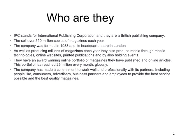 Ipc presentation final | PPT