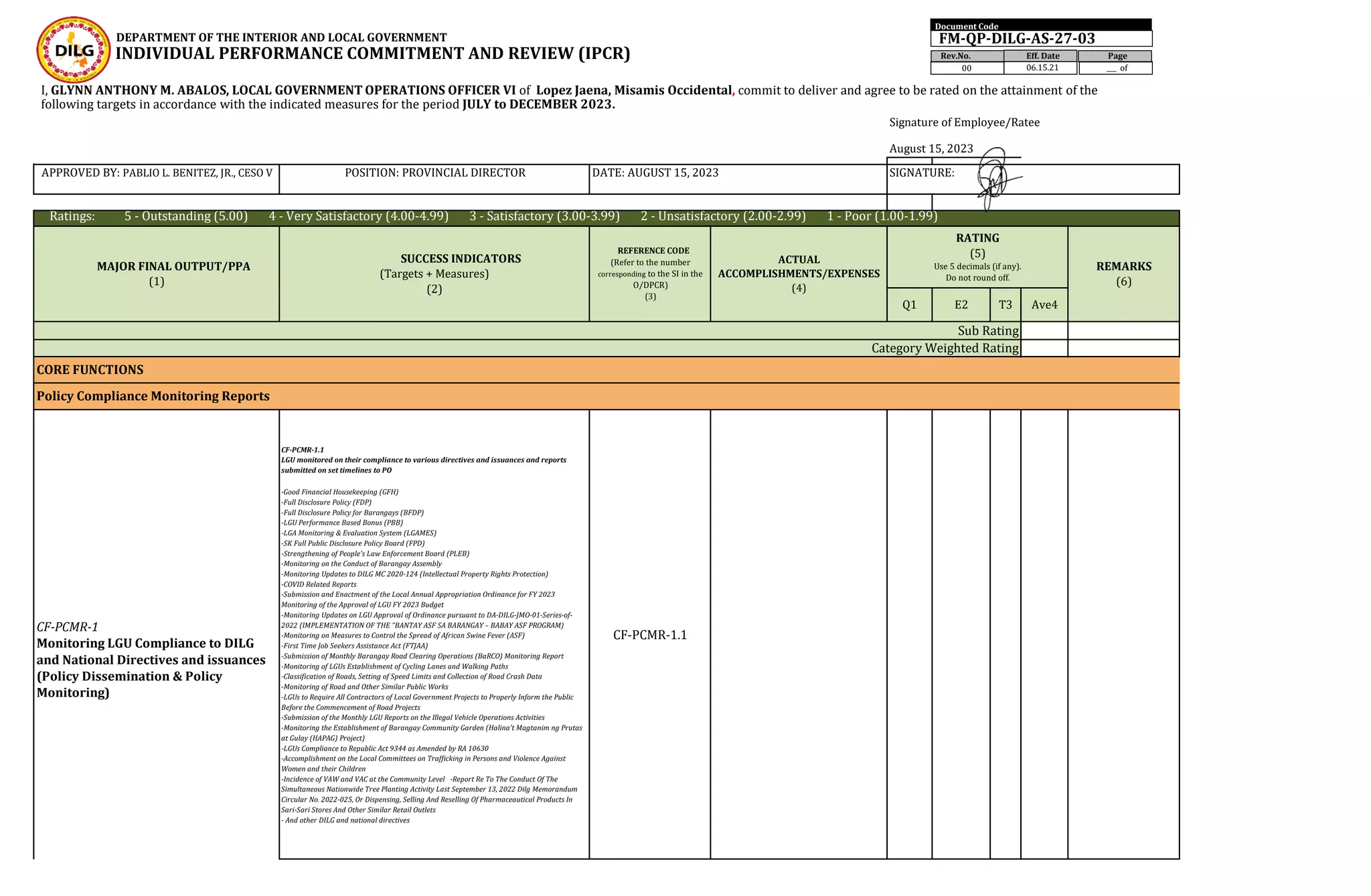 IPCR CMLGOOs 2ND SEM TARGET 2023.pdf
