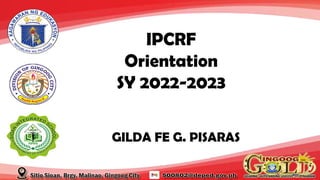 IPCRF-ORIENTATION-2022.pptx ____________ | PPT