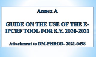 IPCRF-presentation-RPMS-Individual-Perfor | PPTX