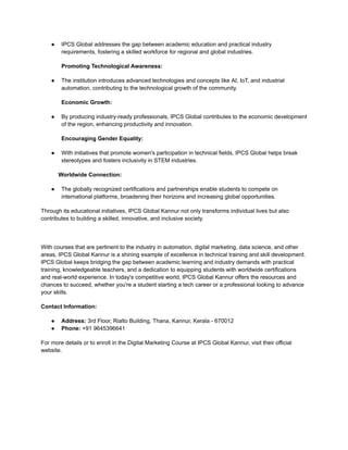 IPCS BLOG.pdf digital marketing institute | PDF