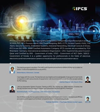 Automation System Engineer Course from IPCS Automation | PDF