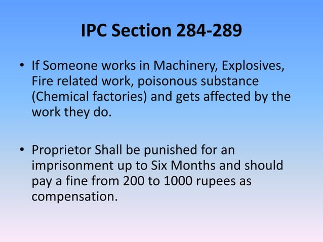 IPC sections | Indian Sarais Act 1887 | PPT