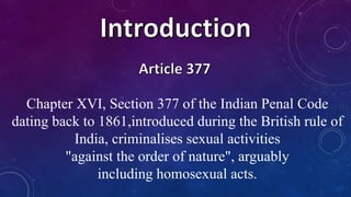 IPC Section 377 | PPTX