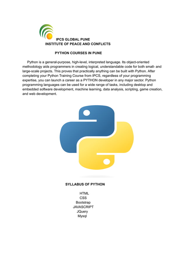 IPCS GLOBAL PUNE | PDF