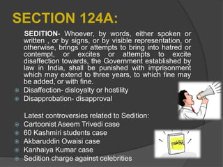 Offences against the State under Indian Penal Code | PPTX