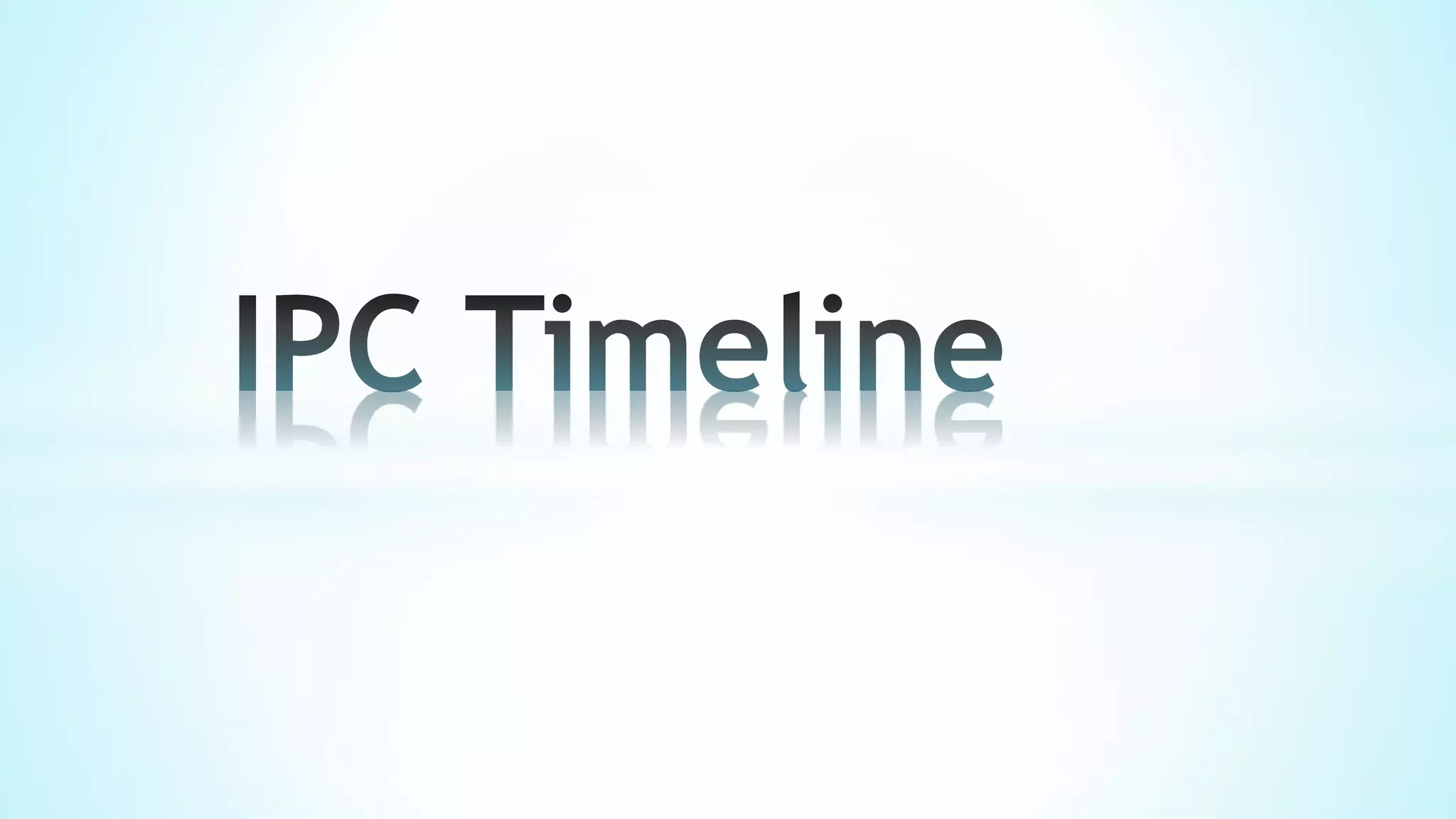 Ipc timeline | PPTX