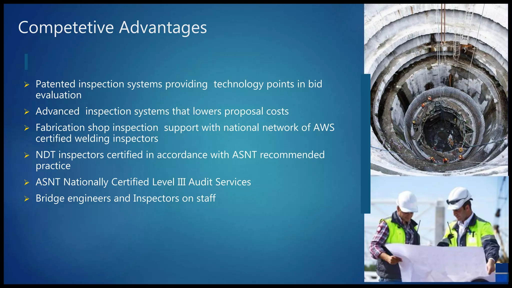 Non destructive testing for Bridge & Infrastructure Inspections | PPT