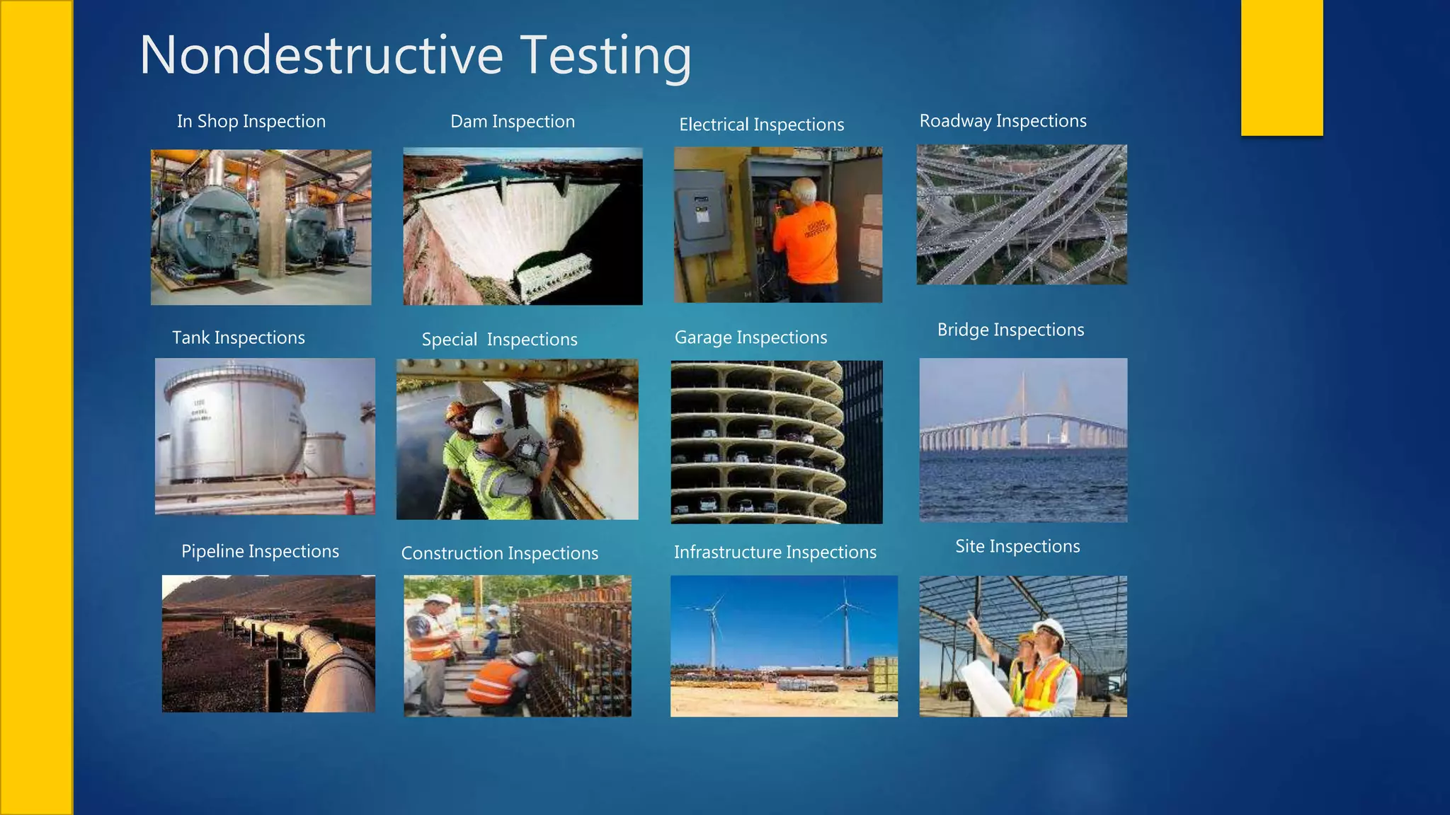 Non destructive testing for Bridge & Infrastructure Inspections | PPT