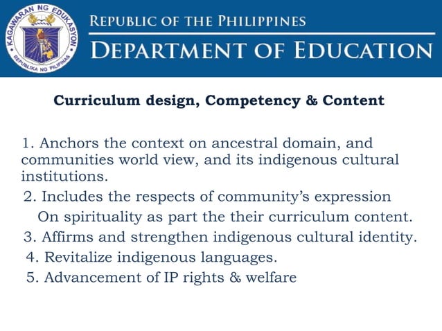 Ip curriculum framework | PPT