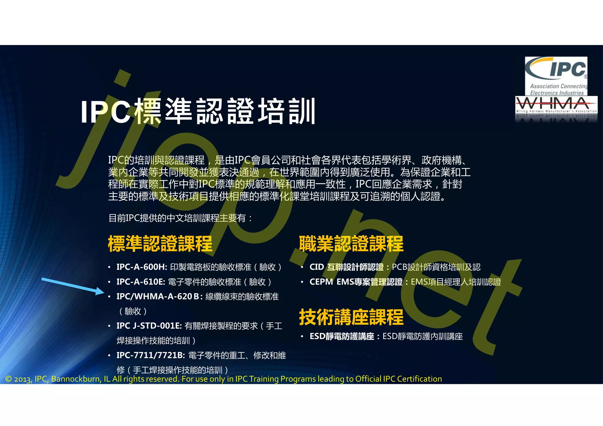 Ipc／whma a-620 b 簡介 | PDF
