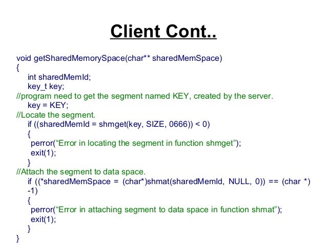 IPC (Inter-Process Communication) with Shared Memory