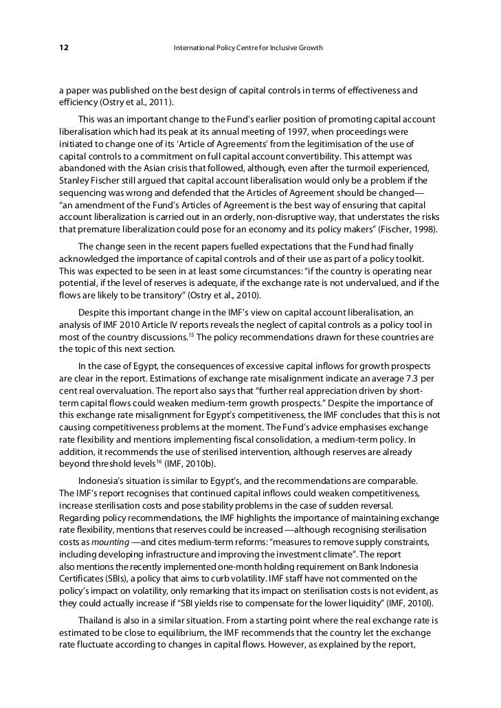 IMF: Analysis of Policy Recommendations after the Global Financial Cr…