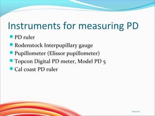 Measuring interpupillary distance | PPT