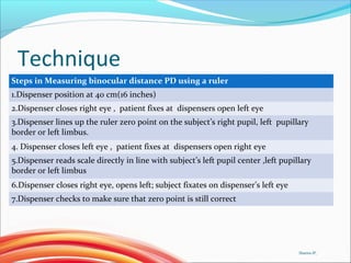 Measuring interpupillary distance | PPT