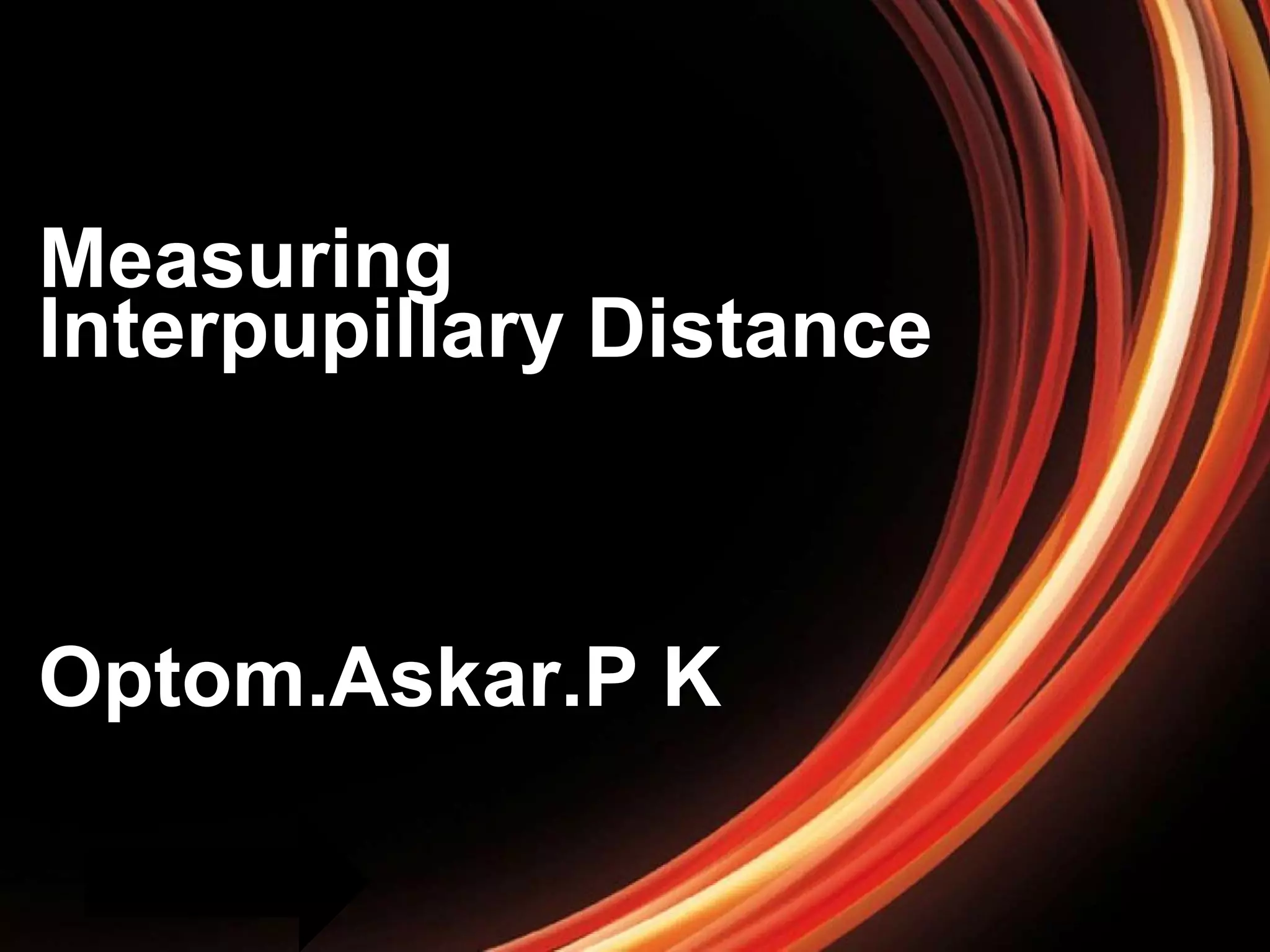 IPD Measurement | PPTX