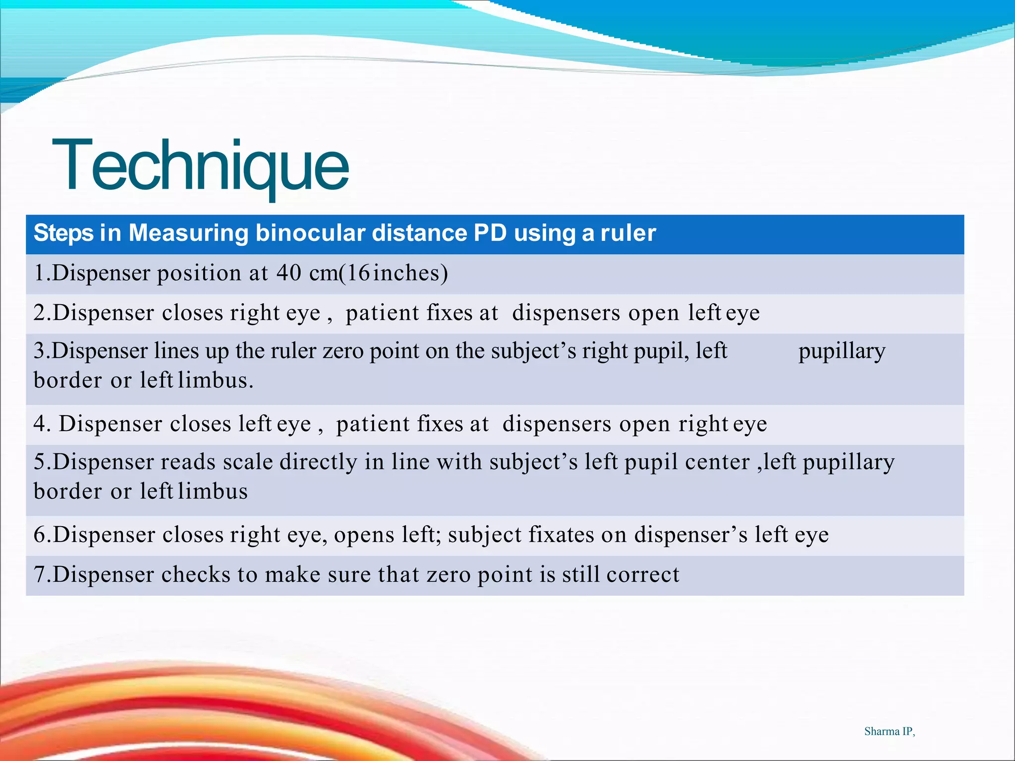 IPD Measurement | PPTX