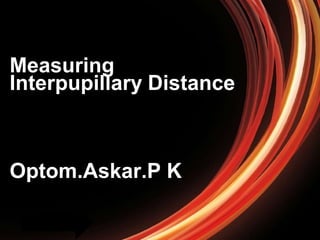 IPD Measurement | PPTX