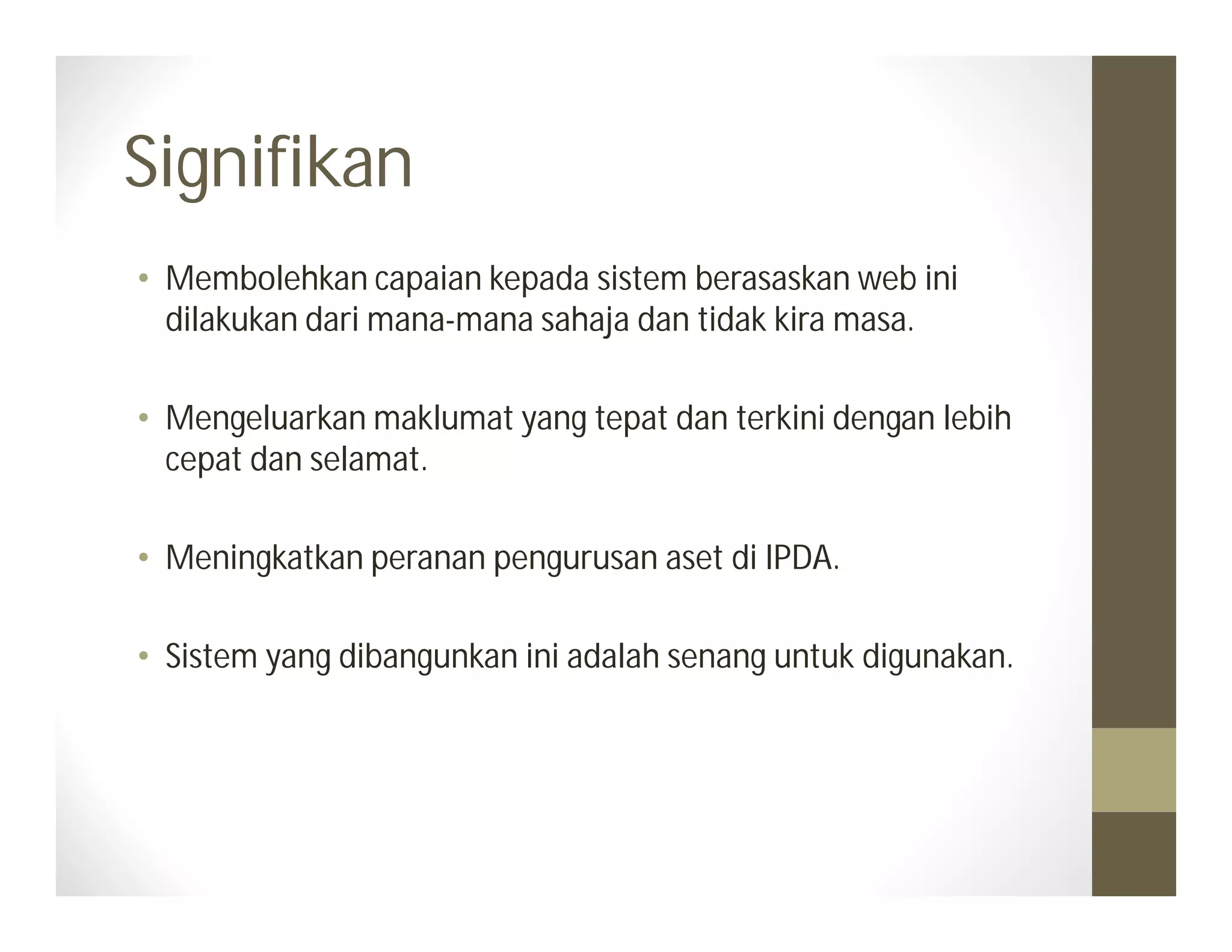 IPDA Asset Management System | PPT