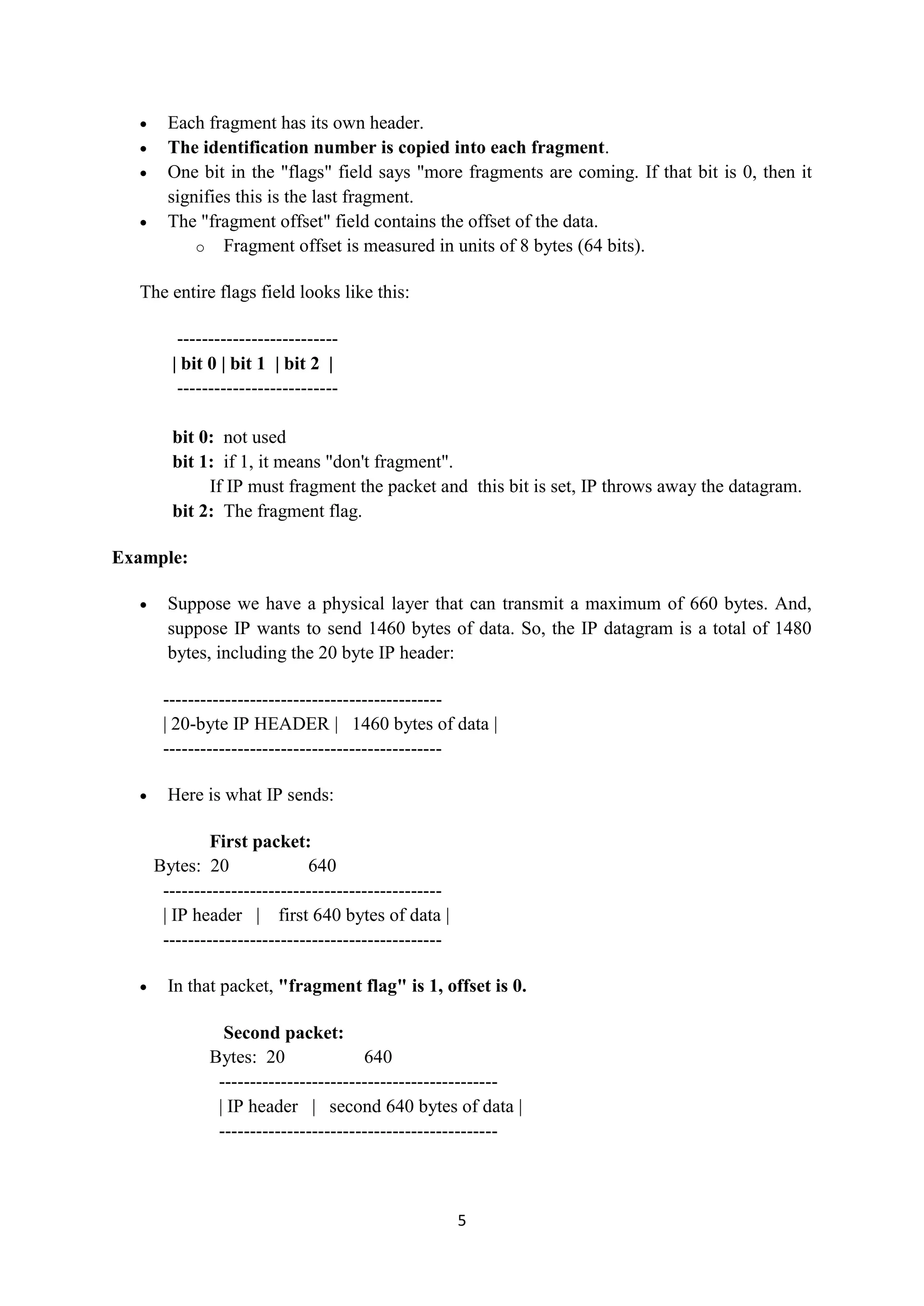 IP Datagram Structure | PDF