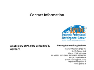 IPDC Company Profile | PPTX