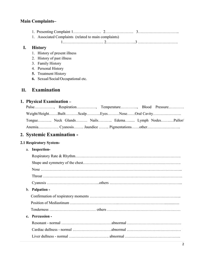 Ipd Case Sheet 1 Pdf
