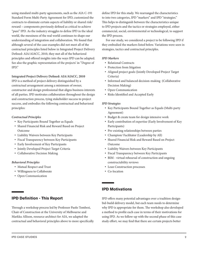 IPD_case_studies_VIP.pdf | Construction Industry | Industries