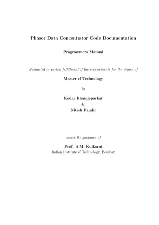 iPDC Programmer Manual | PDF