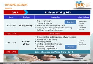 IPDC TRAINING - Effective Writing Skills | PDF