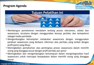 IPDC Training - Behavioural Interview (Focus on Techniques and ...