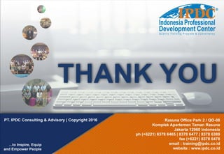 IPDC Training - Cost Reduction Program | PPT